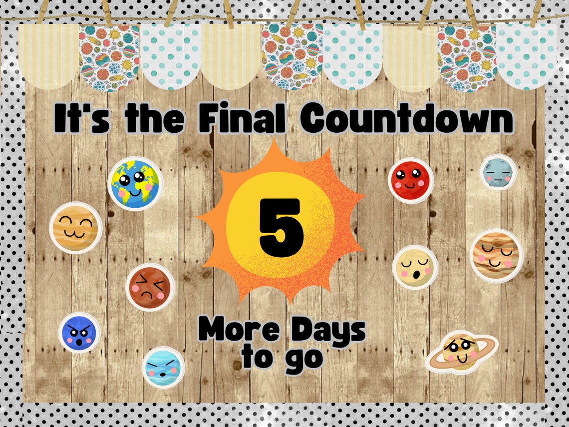 It's the Final Countdown Summer Printable Classroom Bulletin Board Kit ...