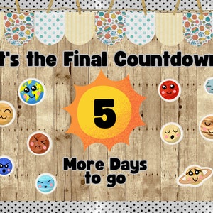 It's the Final Countdown Summer Printable Classroom Bulletin Board Kit ...