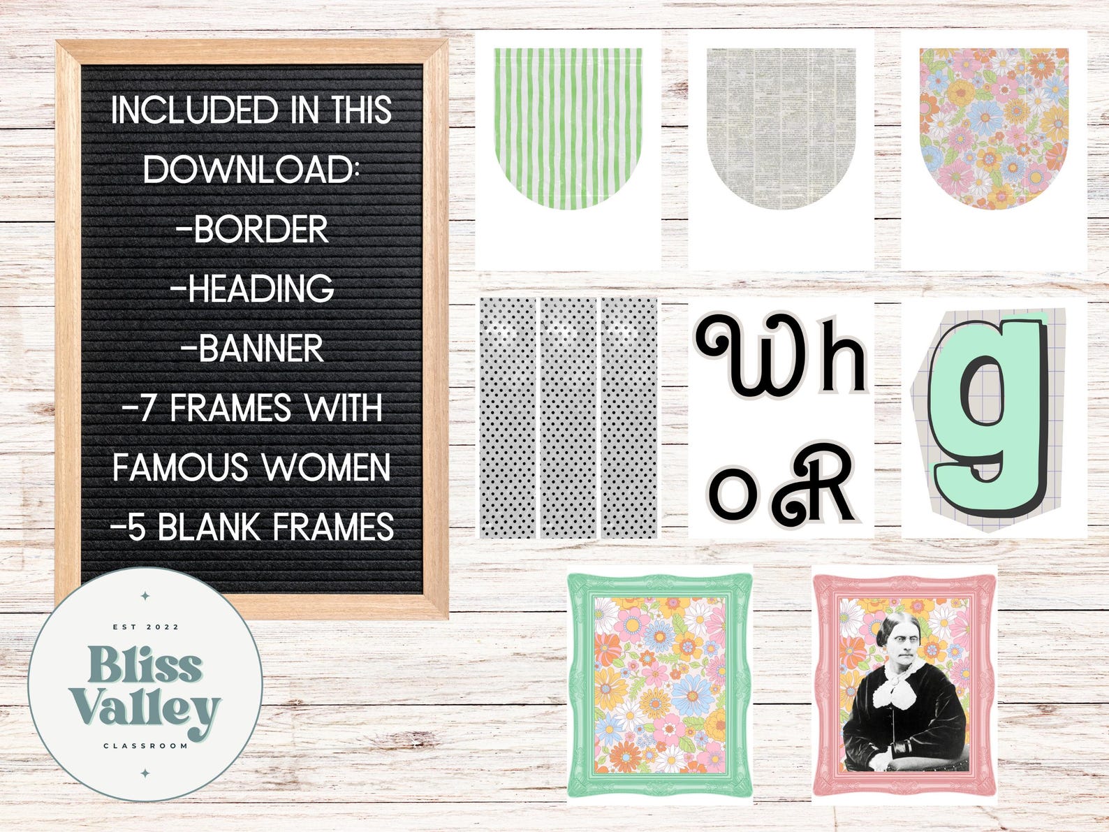 Woman's History Month Bulletin Board Kit or Door Decoration | Who Runs ...