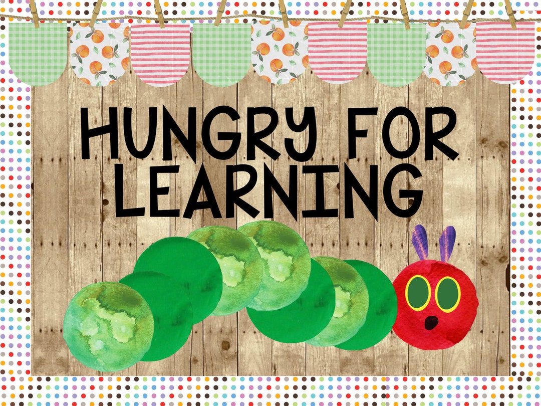 Caterpillar Classroom Bulletin Board Kit: Spring Reading Decor (digital ...