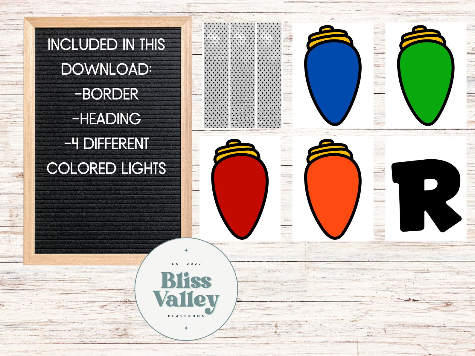 Reading Makes Us Bright Classroom Door Decoration Bulletin Board Kit ...