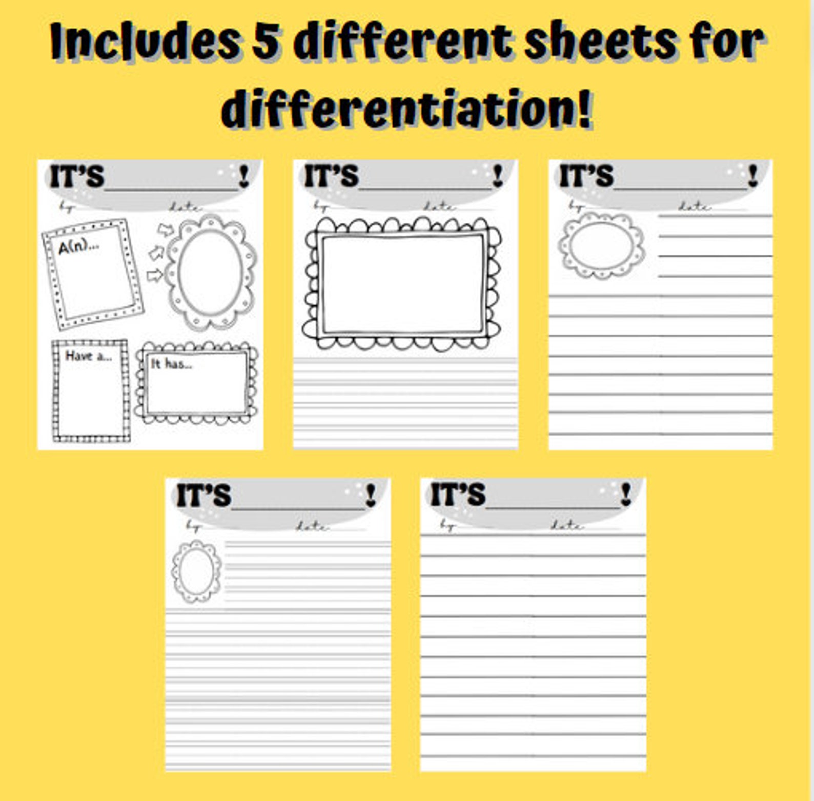 It's Corn! Bulletin Board / Adjectives Bulletin Board Kit / Digital ...