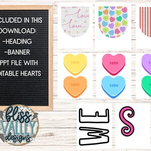 EDITABLE Sweethearts Valentine's Day Classroom Bulletin Board Kit ...