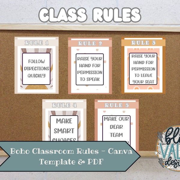 Classroom Rules - Etsy
