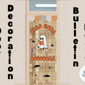Read More Boooooks Halloween Classroom Door Decoration Bulletin Board ...