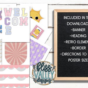 Retro Varsity Welcome Bulletin Board Kit: Pastel Classroom Decor ...