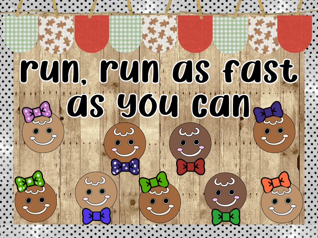 Run, Run as Fast as You Can Classroom Door Decoration Bulletin Board ...
