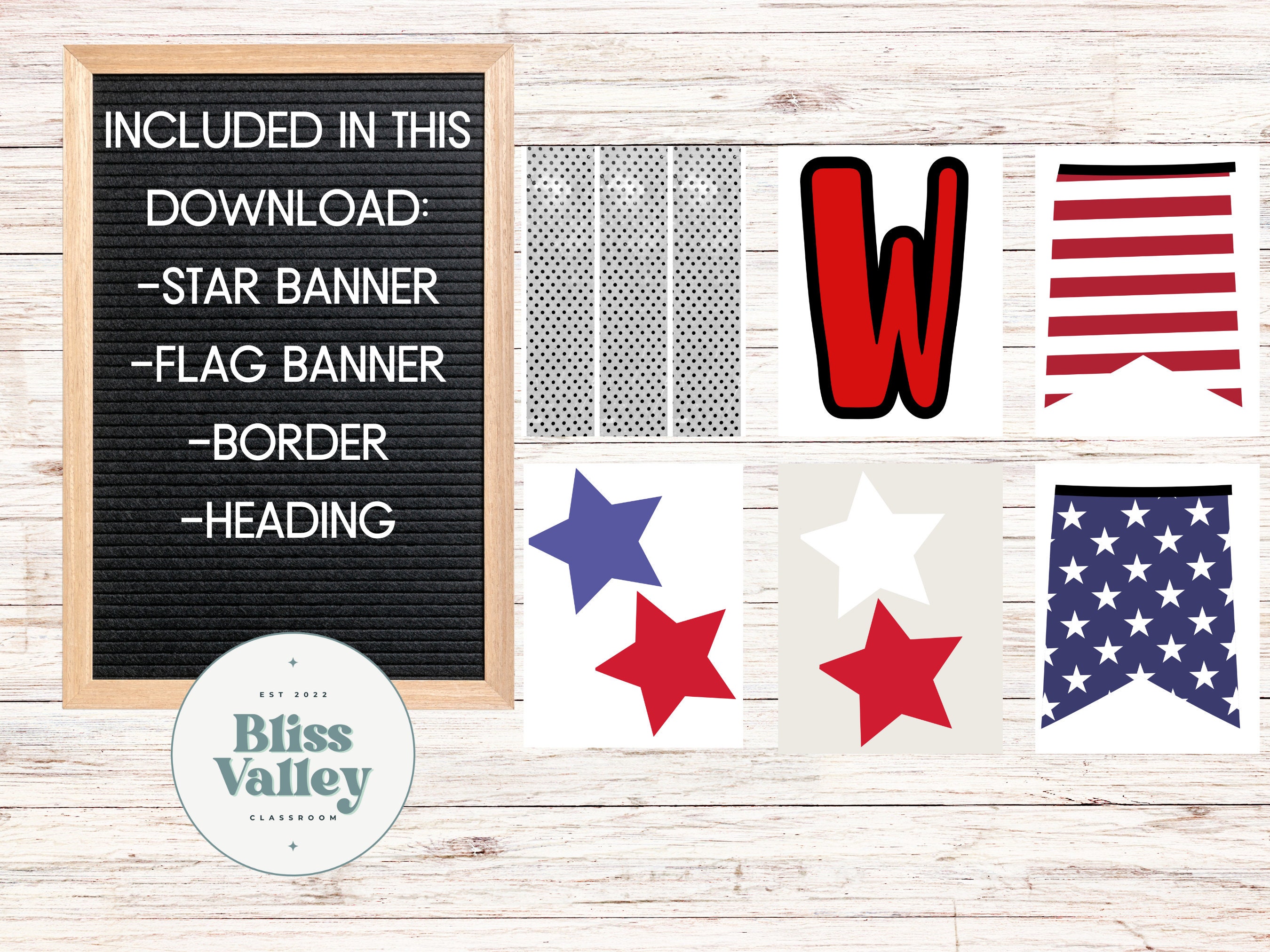 Memorial Day Bulletin Board Kit: Patriotic Classroom Decor (digital ...