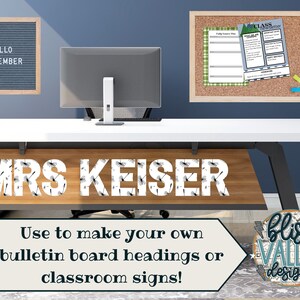 Mountain Adventure Themed Printable Bulletin Board Letter Set ...