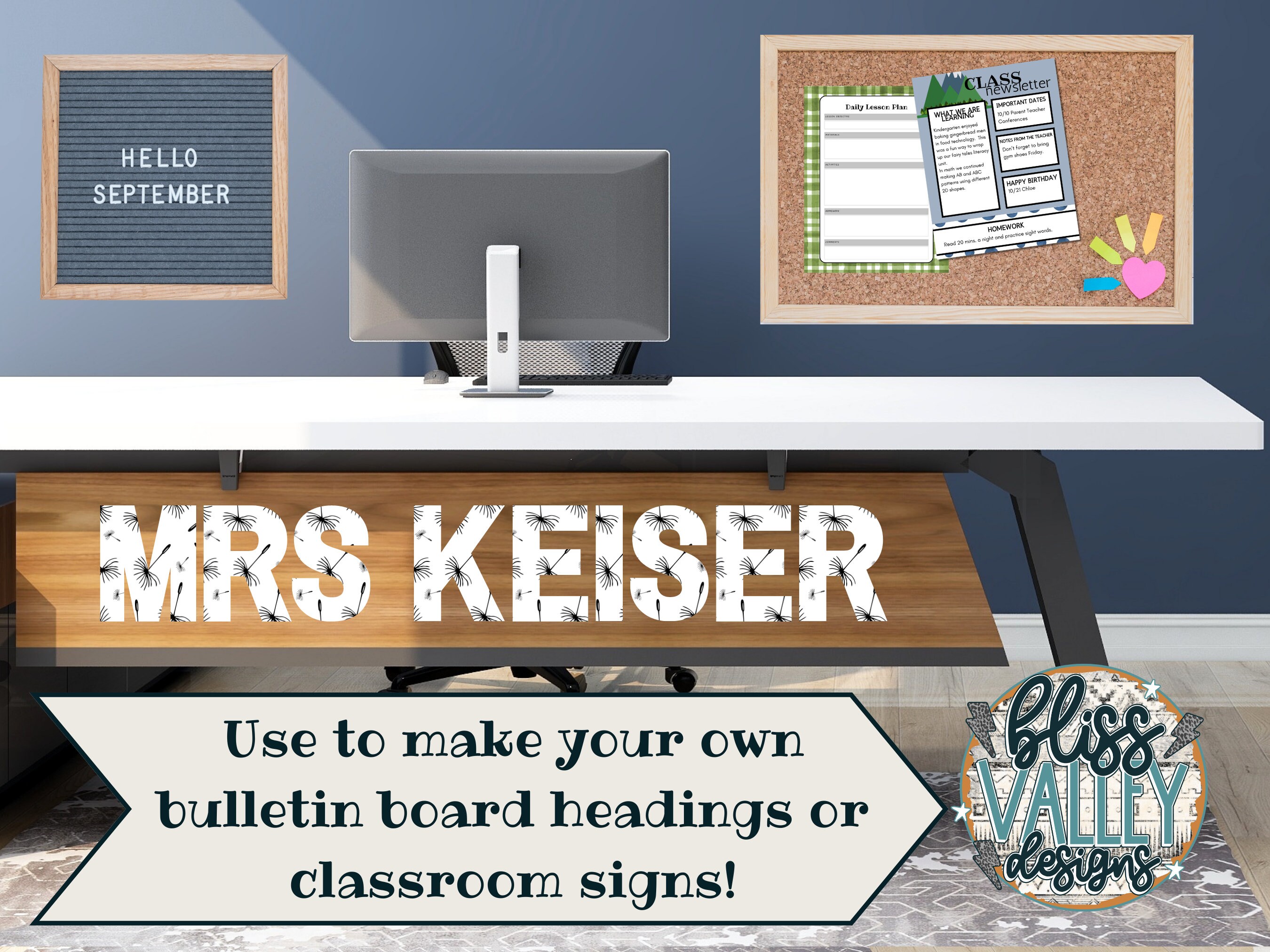 Mountain Adventure Themed Printable Bulletin Board Letter Set ...