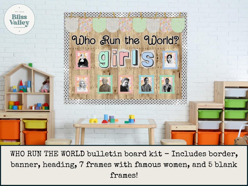 Woman's History Month Bulletin Board Kit or Door Decoration | Who Runs ...