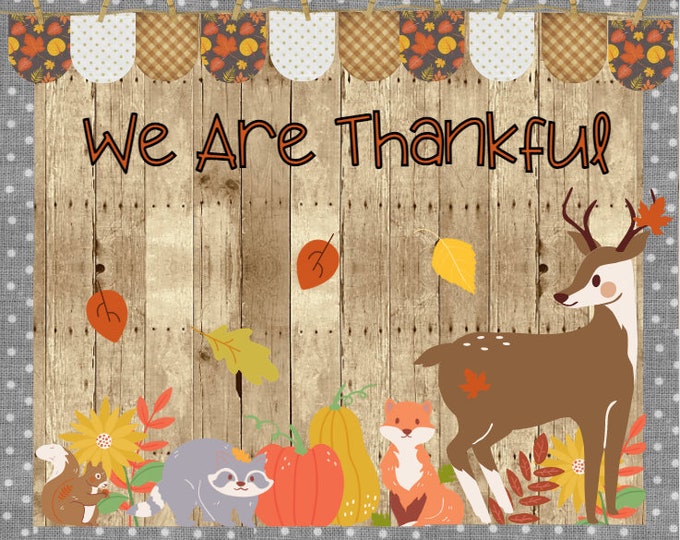 Fall Forest Animals Bulletin Board Kit (digital Download) - Etsy Canada