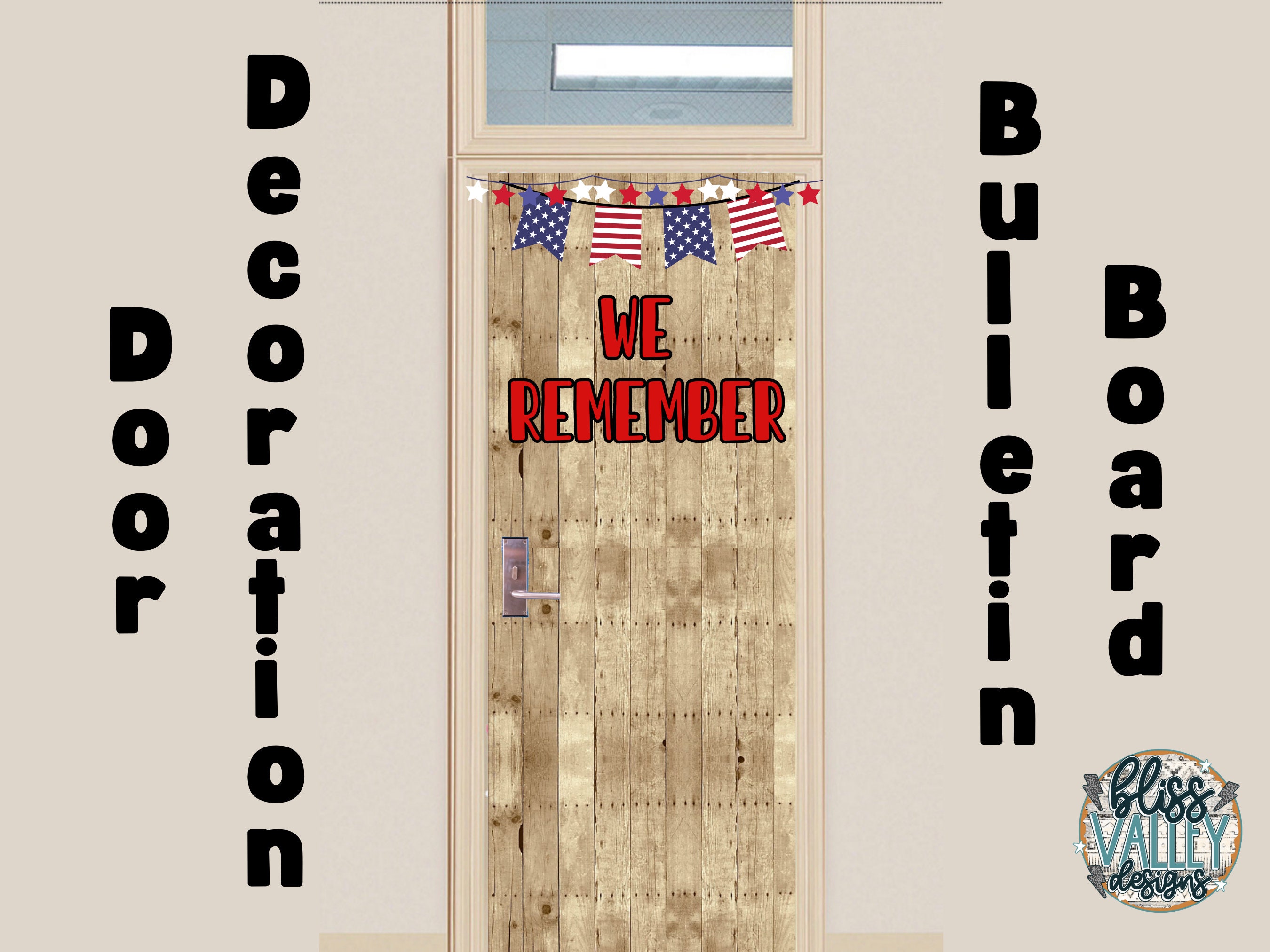 Memorial Day Bulletin Board Kit: Patriotic Classroom Decor (digital ...