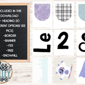 Learning is Snow Much Fun Yeti Winter Bulletin Board Kit With Headings ...