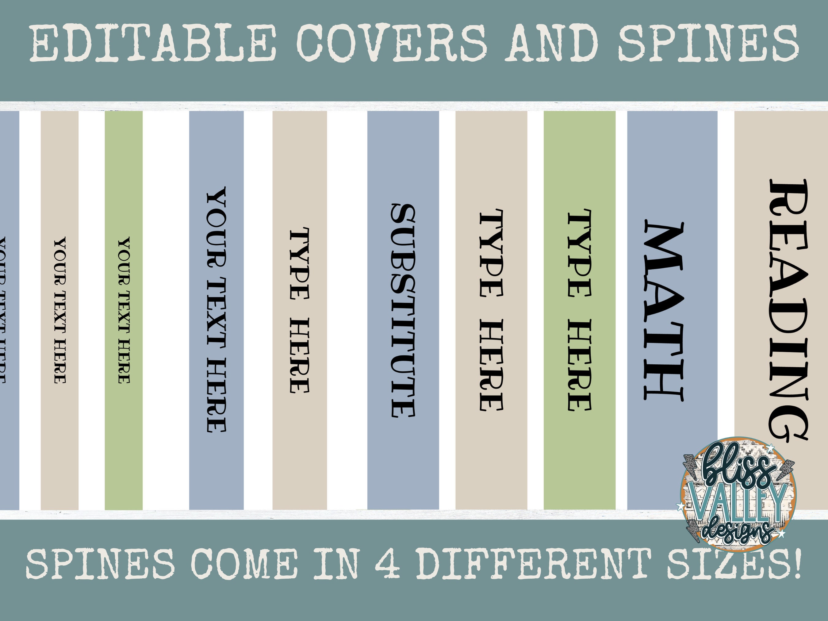 Mountain Adventure Editable Printable Binder Cover and Spines Teacher ...