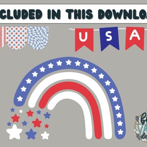 U.S.A. Printable Classroom Bulletin Board Kit / July / Door - Etsy