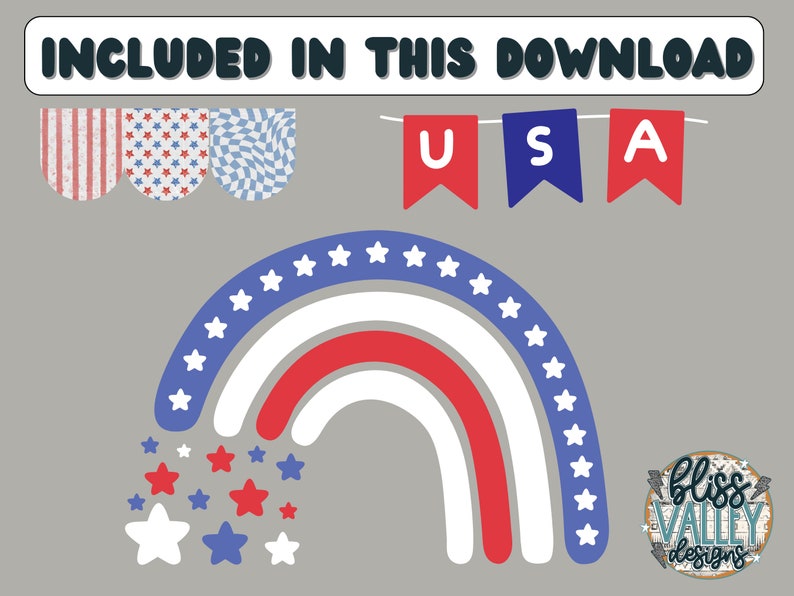 U.S.A. Printable Classroom Bulletin Board Kit / July / Door - Etsy