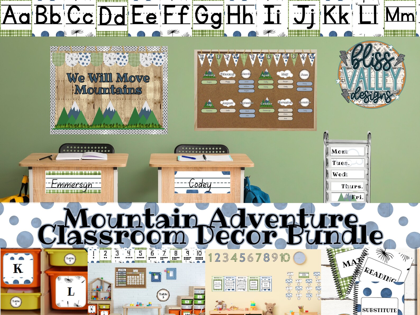 Mountain Adventure Classroom Decor Bundle: Teacher Resources (digital ...