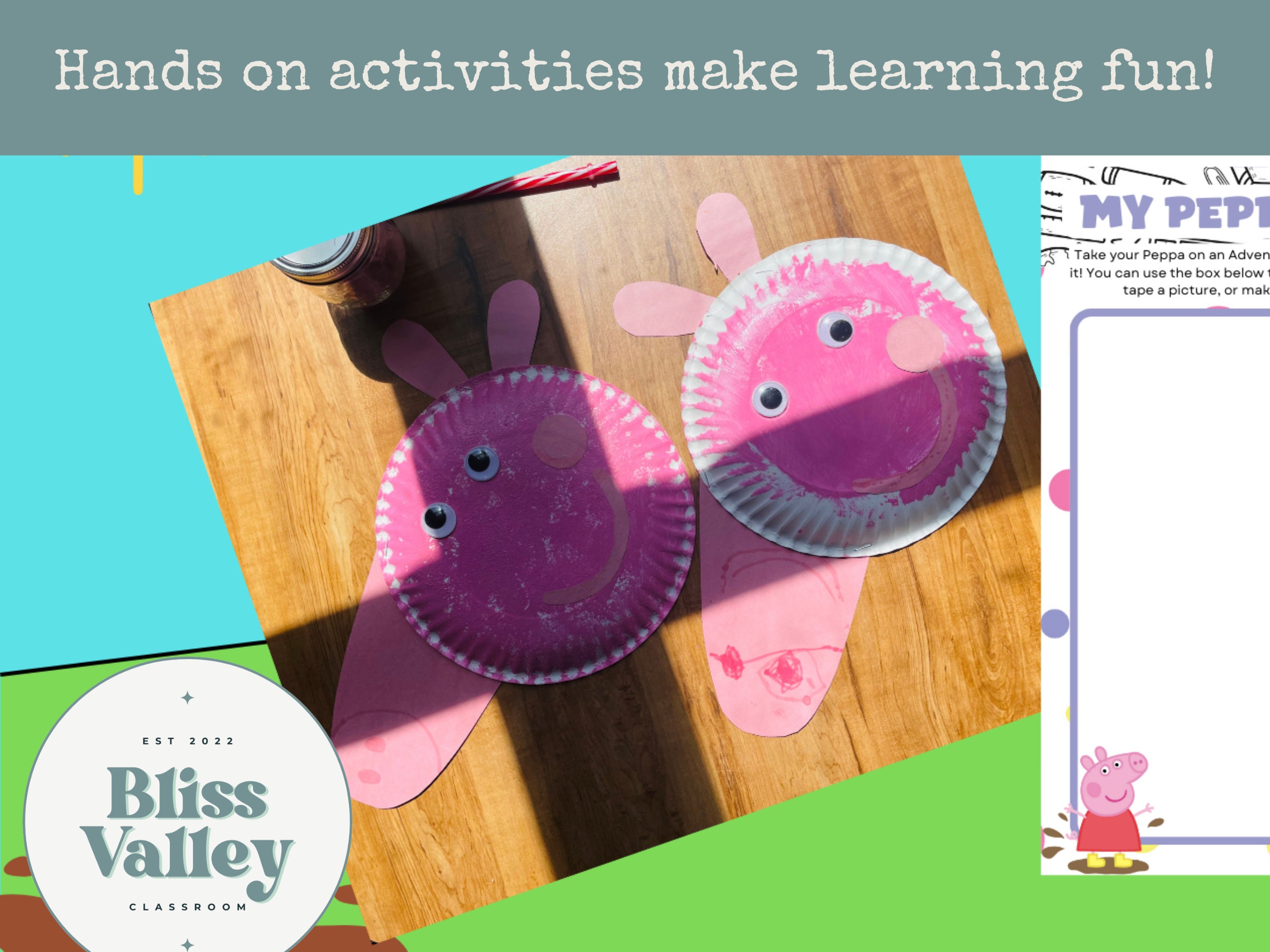 Peppa Pig Preschool Class: Homeschool Curriculum (PDF Download) - Etsy