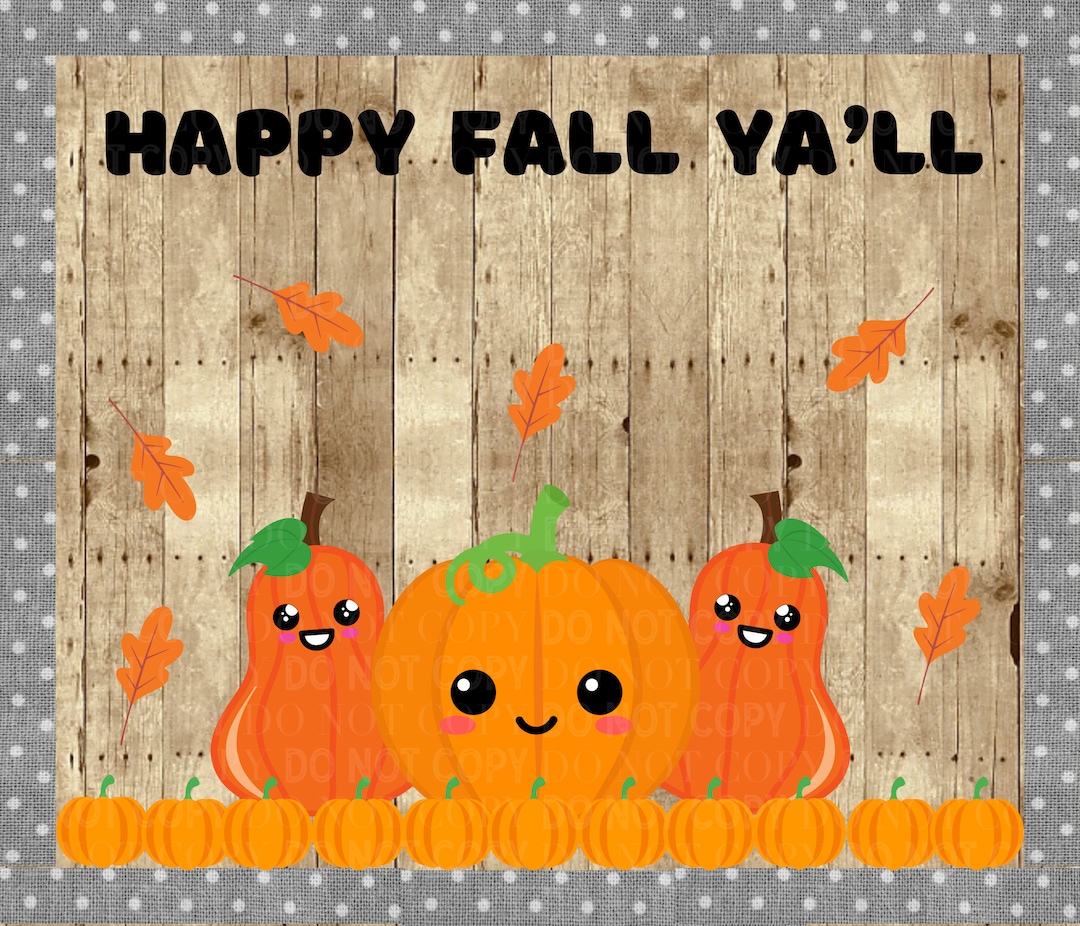 Happy Fall Yall Classroom Bulletin Board Kit | Fall Decorations ...