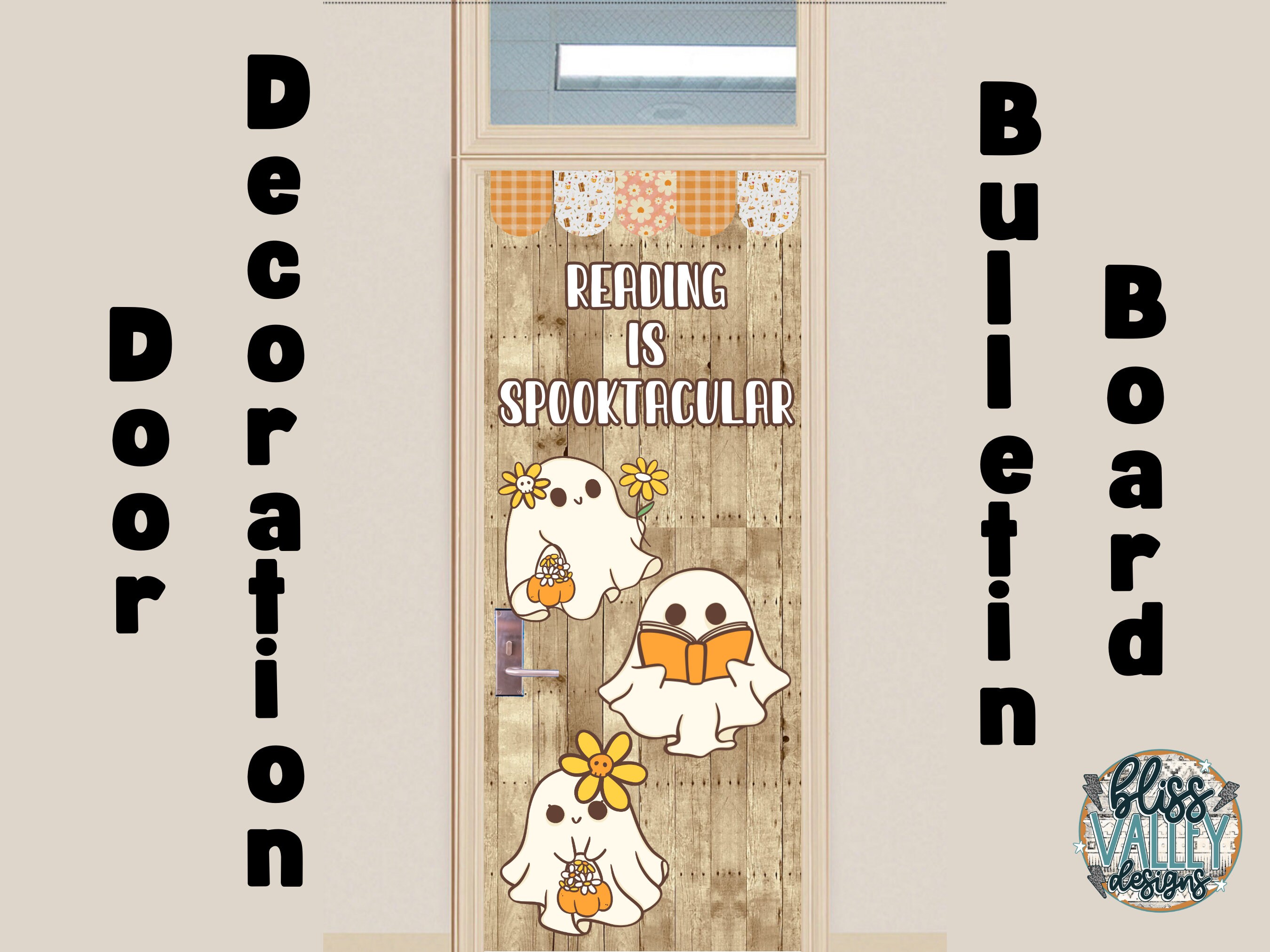 Retro Ghost Bulletin Board Kit: Spooktacular Fall Classroom Decor ...