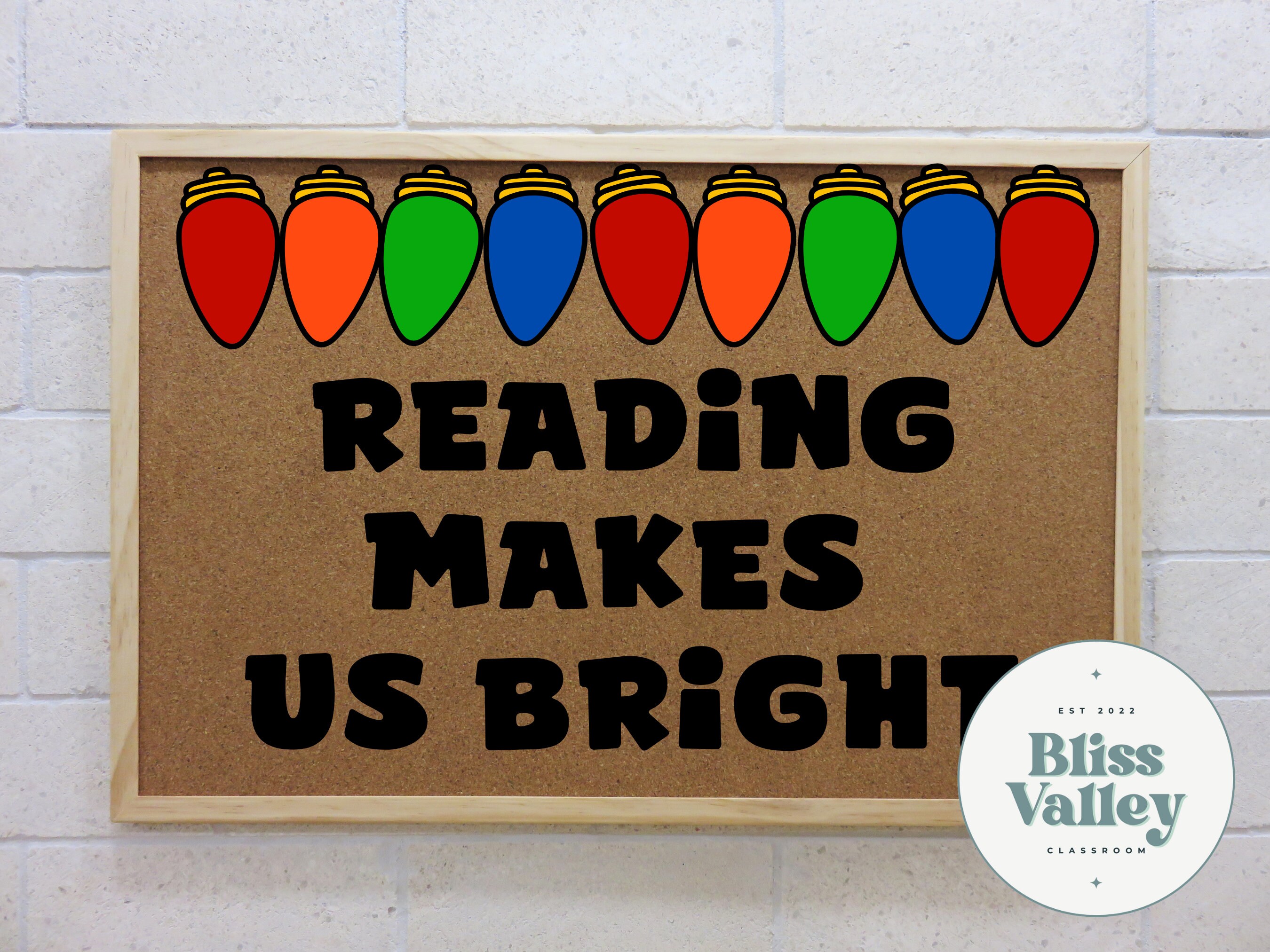 Reading Makes Us Bright Classroom Door Decoration Bulletin Board Kit ...