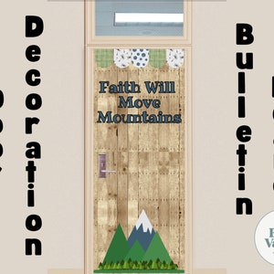 Faith Will Move Mountains Classroom Bulletin Board Kit (digital ...