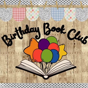Birthday Book Club Bulletin Board Kit: Classroom Door Decor (digital ...