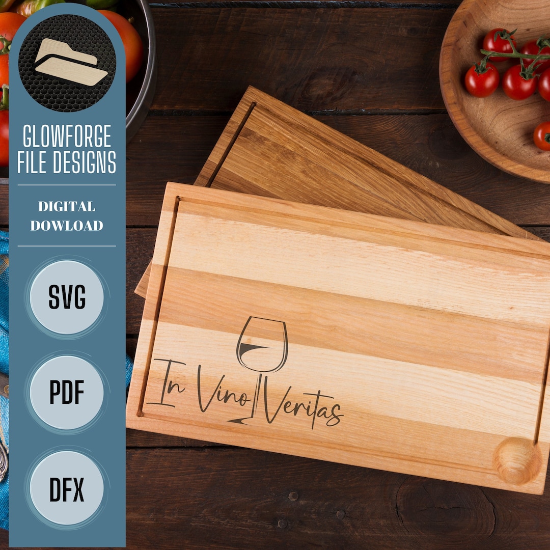 Cutting Board File, in Vino Veritas, Funny, Kitchen, in Wine There is ...