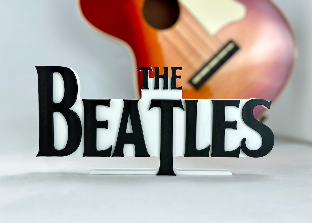 The Beatles Classic Logo Desk Art 100 Custom Color Combinations 3D Logo ...