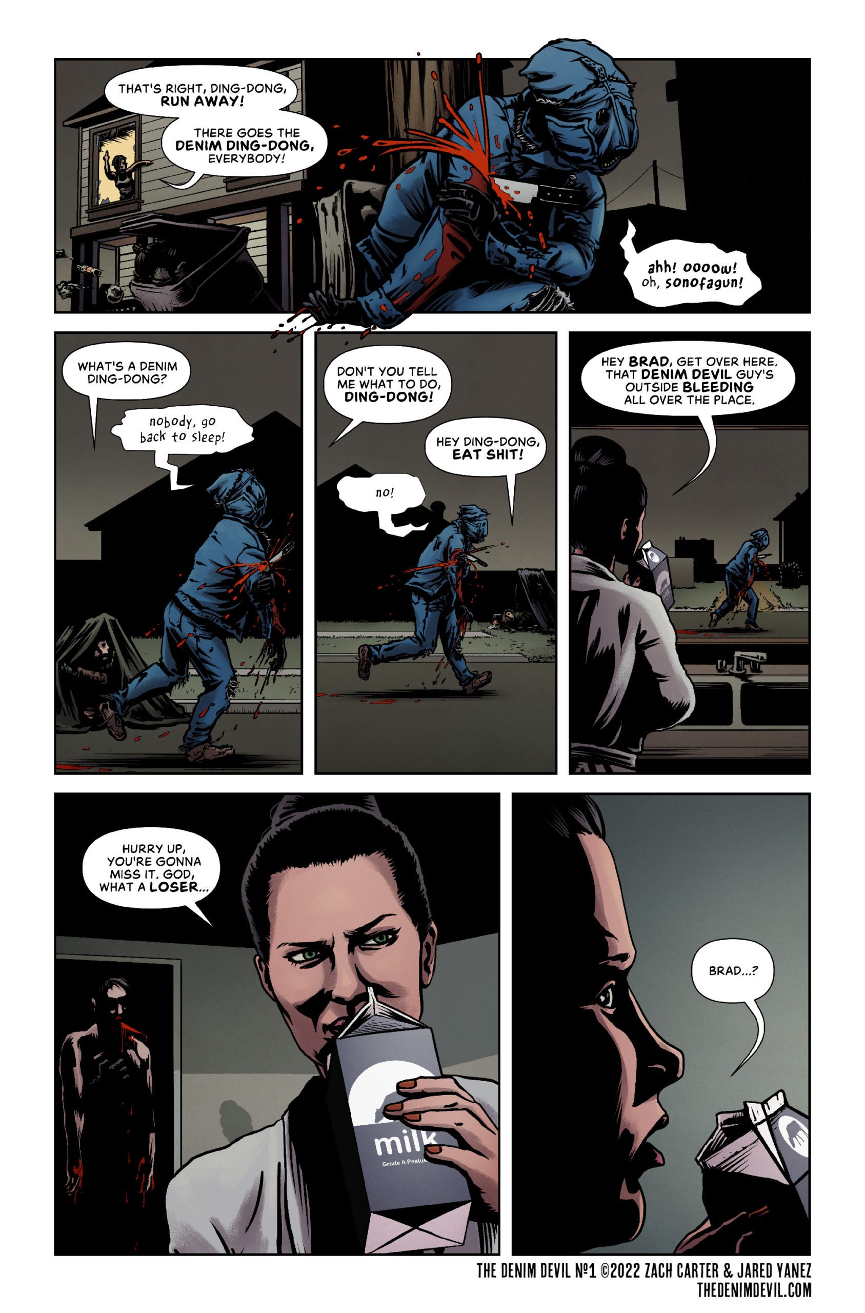 The Denim Devil 1 DIGITAL Indie Slasher Comedy Comic - Etsy