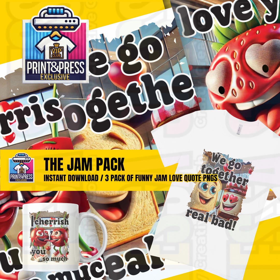 The Jam Pack 3 PNG - Etsy