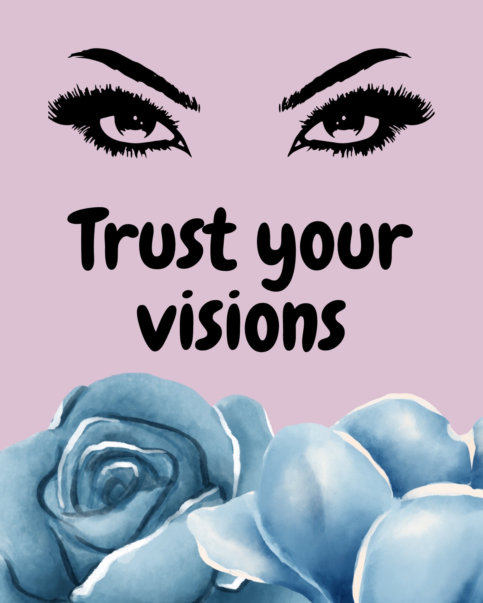 Printable Artwork Trust Your Vision - Etsy