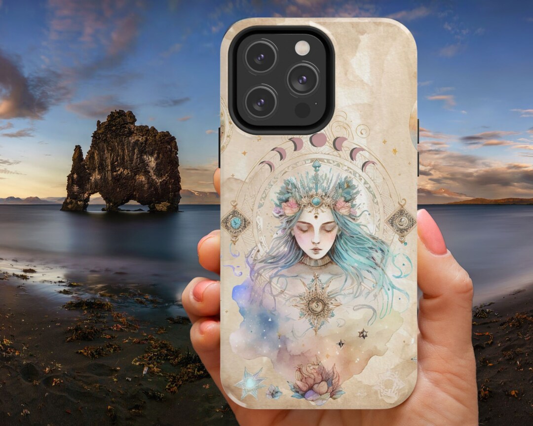 Moon Phases Vintage Goddess I-phone Case Celestial Moon - Etsy