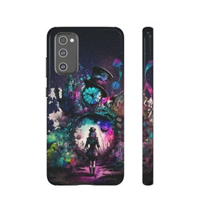 Watercolor Alice in Wonderland, Colorful Mad Hatter, Samsung Phone Case ...