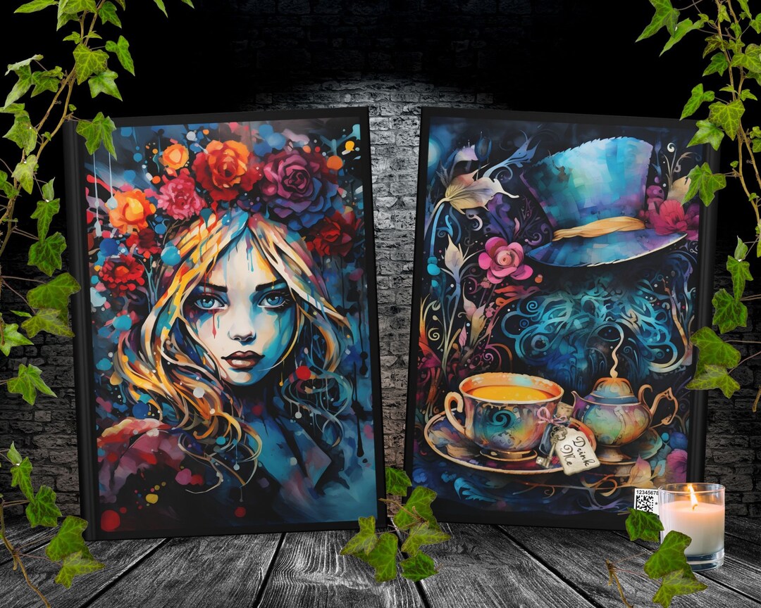 Bizarre Tea Party, Dark Alice in Wonderland, Everyday Journal, Colorful ...