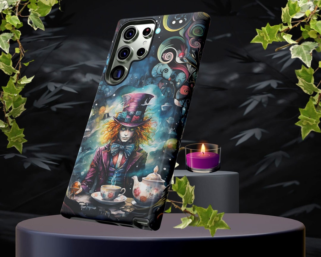 Bizarre and Colorful, Watercolor Mad Hatter Samsung Galaxy Phone Case ...