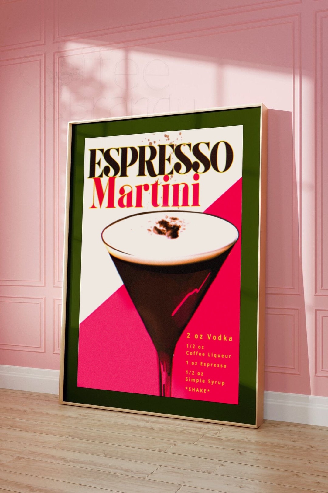 Espresso Martini Print - Retro - Etsy