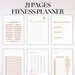 21 Sheet Fitness Planner Printable Workout Planner Digital Download ...