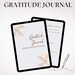 Printable 5 Minute Gratitude Journal, Daily Mindfulness and Self ...