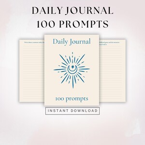 Daily Journaling Prompts Printable, Self Reflection Journal ...