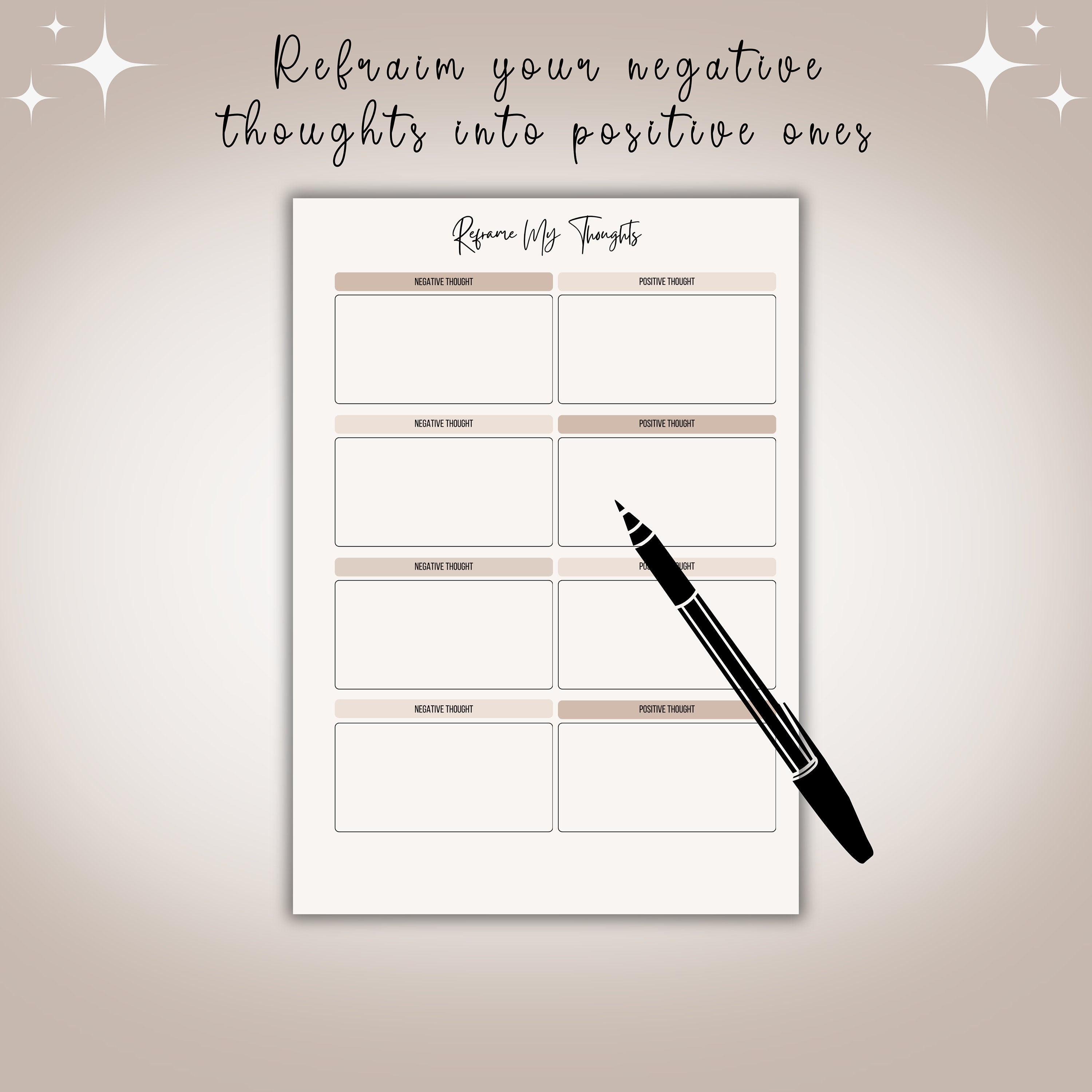 Anxiety Planner Printable Mental Health Planner Digital Gift for ...