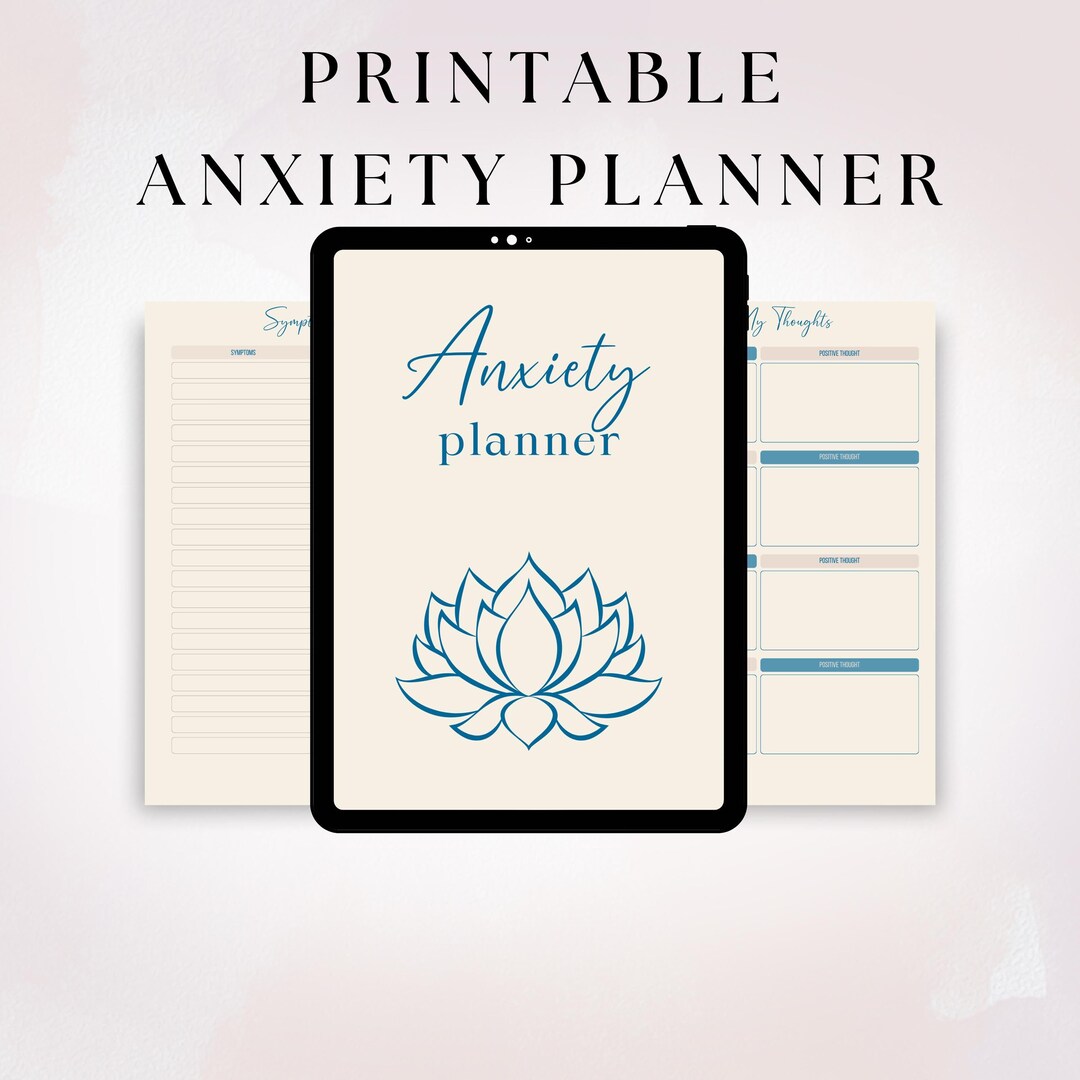 Anxiety Relief Planner Printable, Mental Health Planner Digital ...