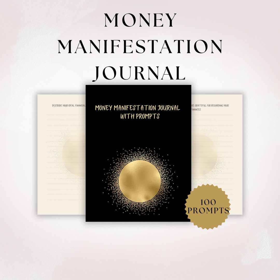 Money Manifestation Journal, Printable Wealth Mindset Journaling ...
