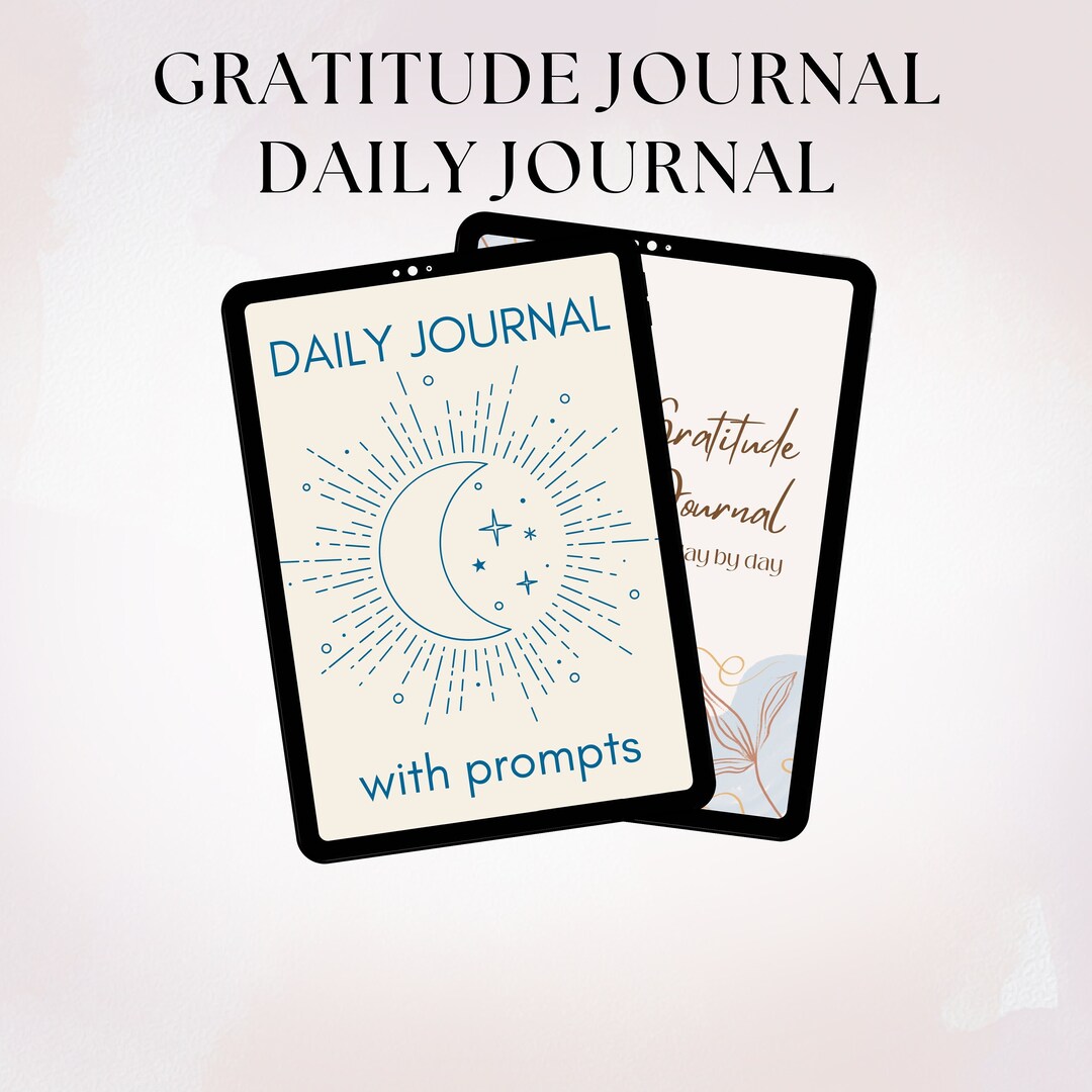 Printable Gratitude Journal and Daily Journal, Digital Gratitude Diary ...