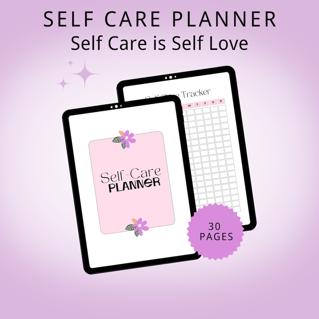Self Care Planner Printable Self Care Journal Digital Selfcare Planner ...