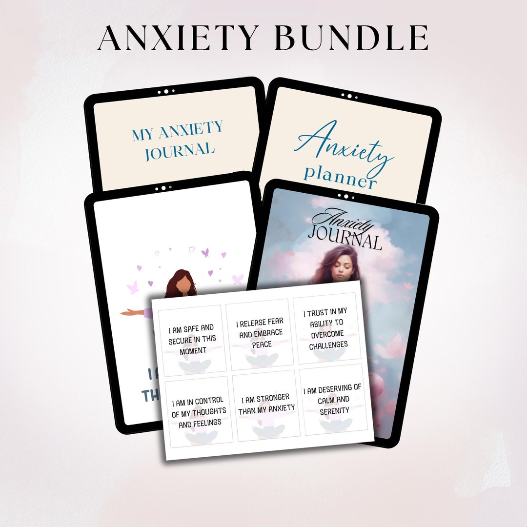 Ultimate Printable Anxiety Relief Journals With Prompts, Digital ...