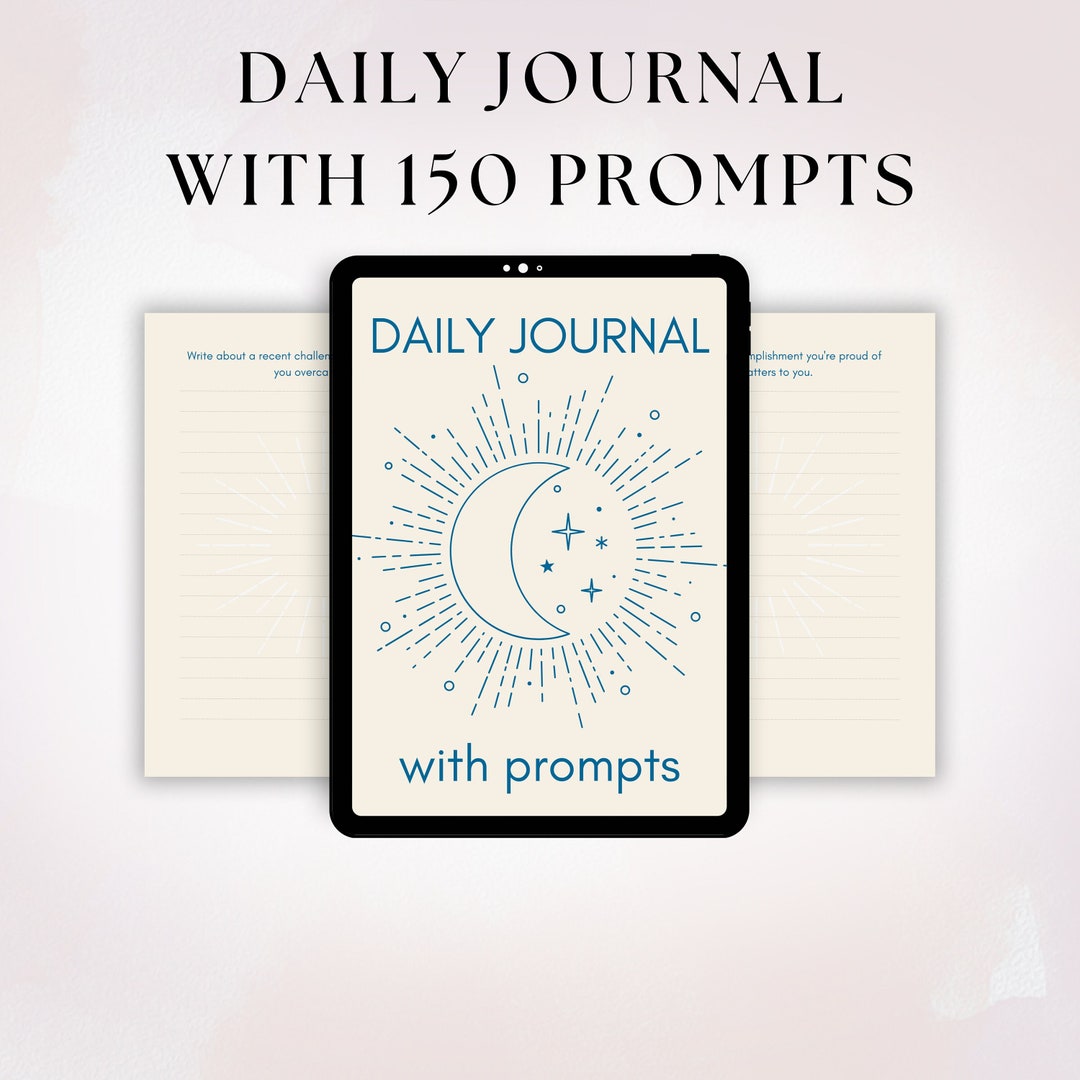 Daily Prompts Journal Printable Journaling Prompts Digital Daily ...