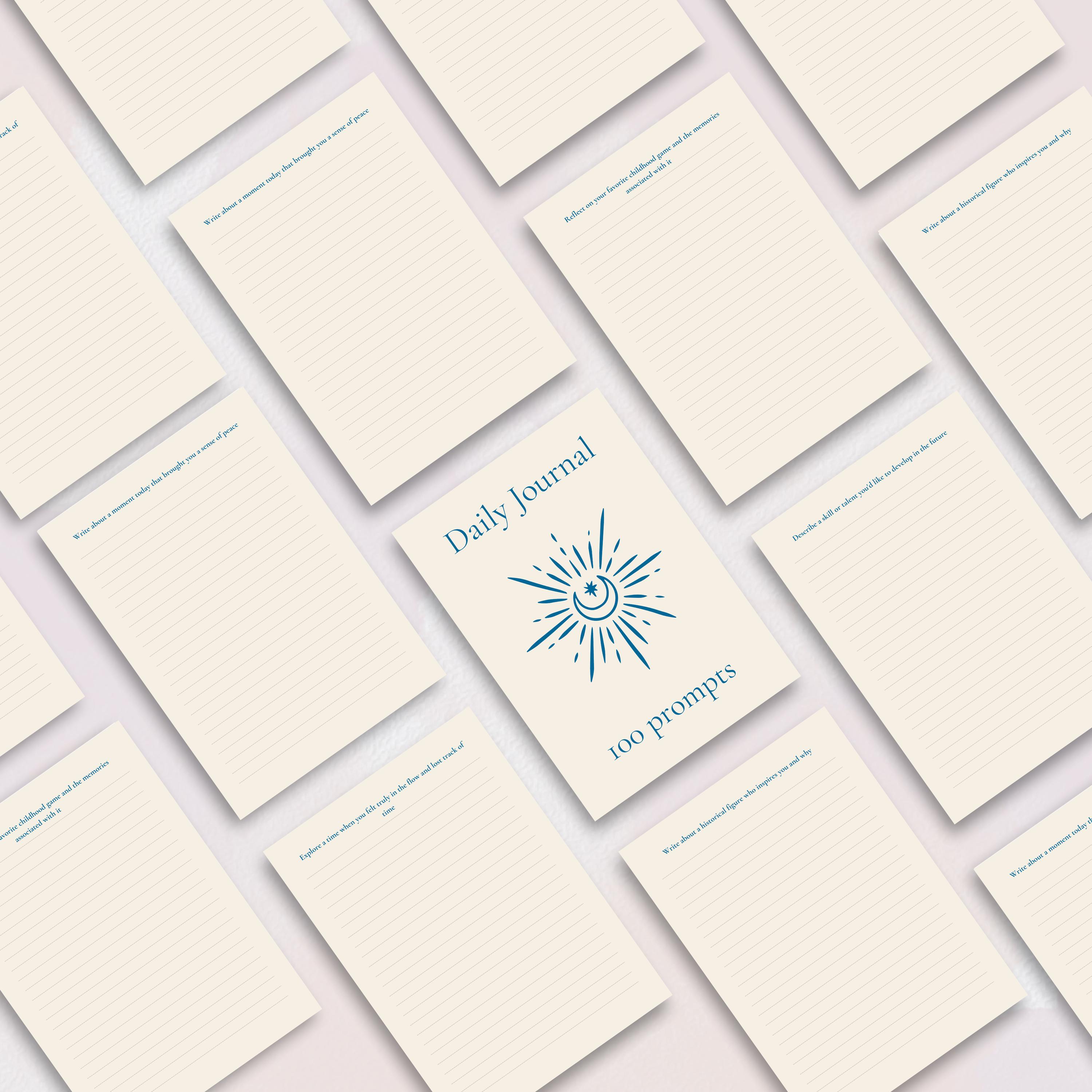 Daily Journaling Prompts Printable, Self Reflection Journal ...