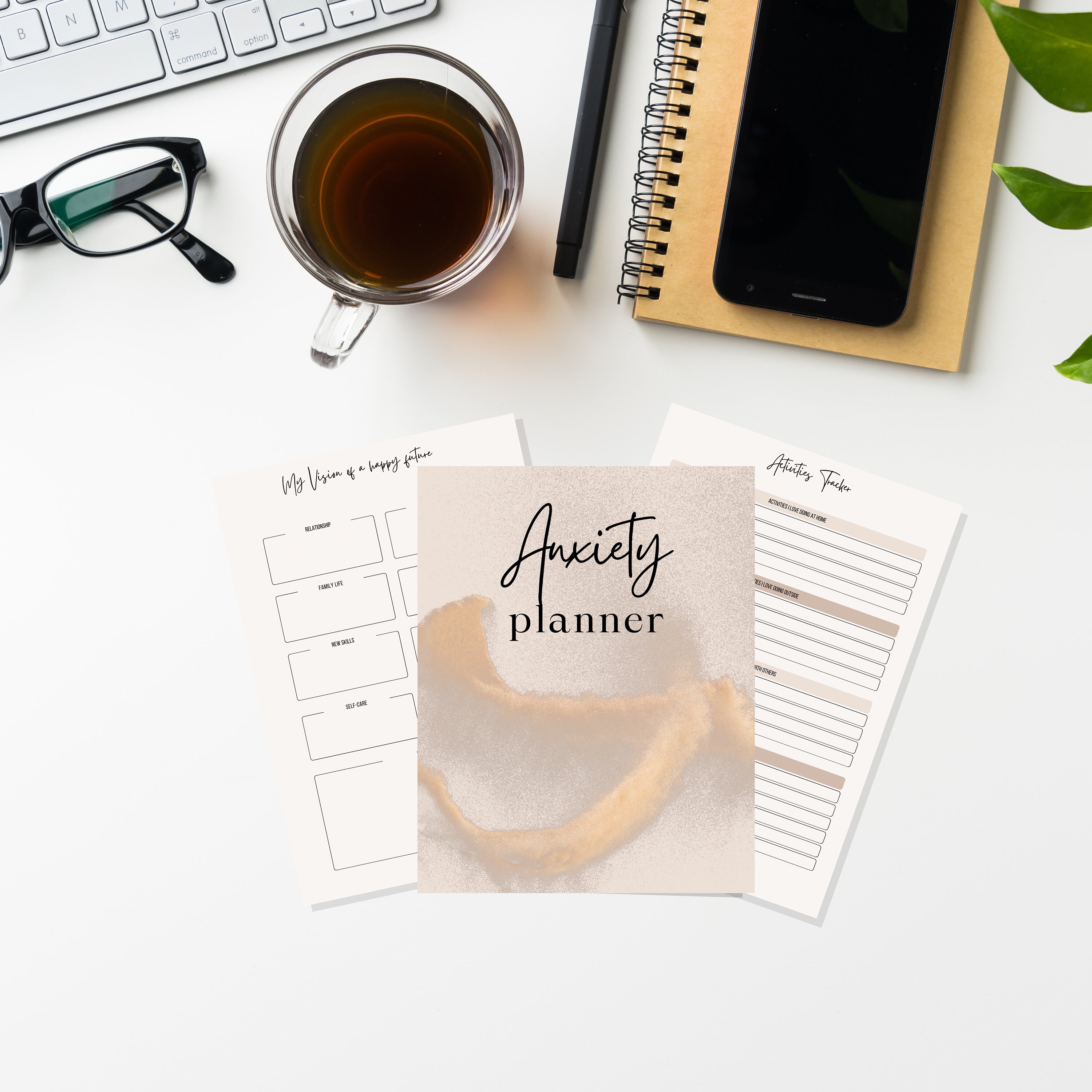 Anxiety Planner Printable Mental Health Planner Digital Gift for ...